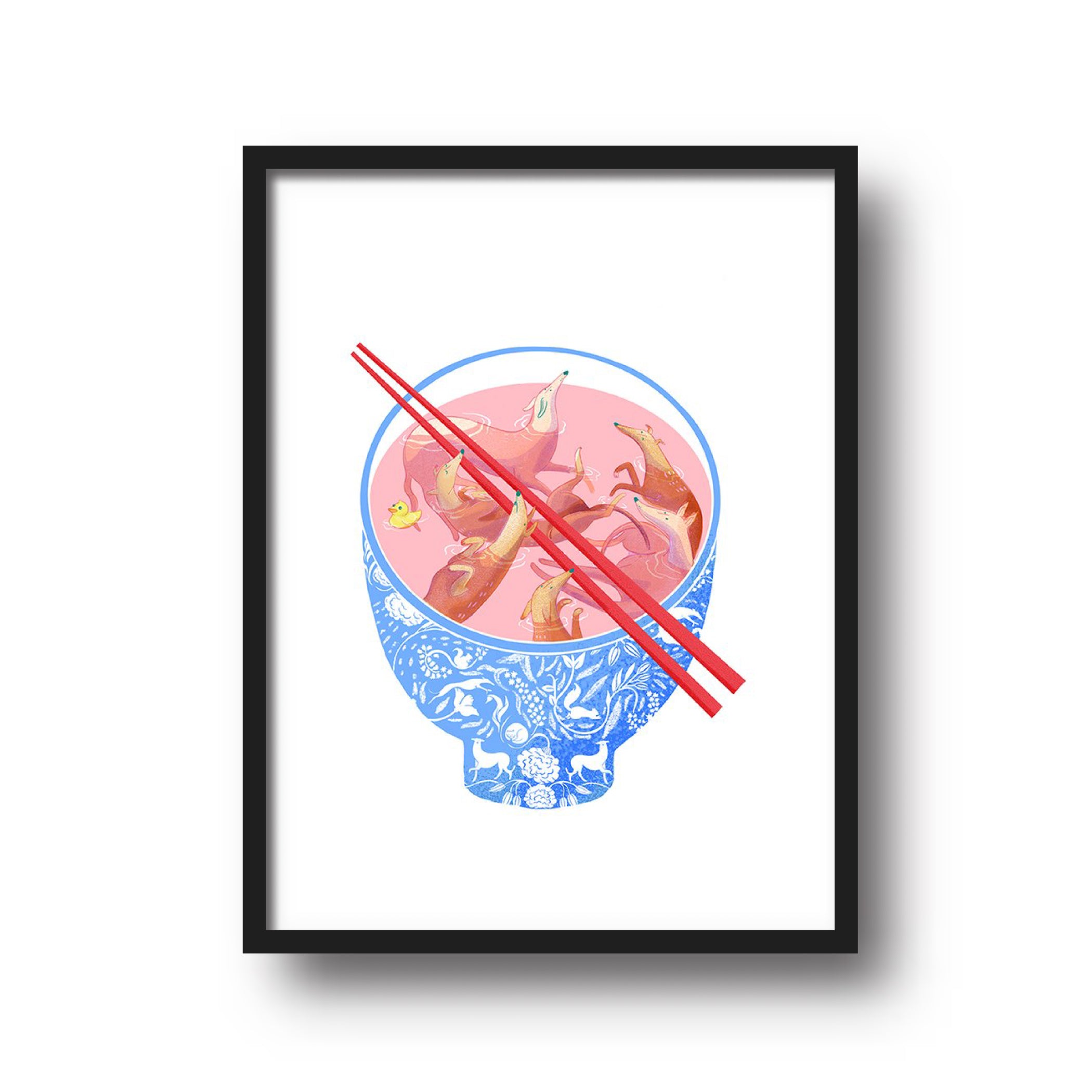 Bryony Moss Oodles of Noodles A4 Print – Hound-Tees®