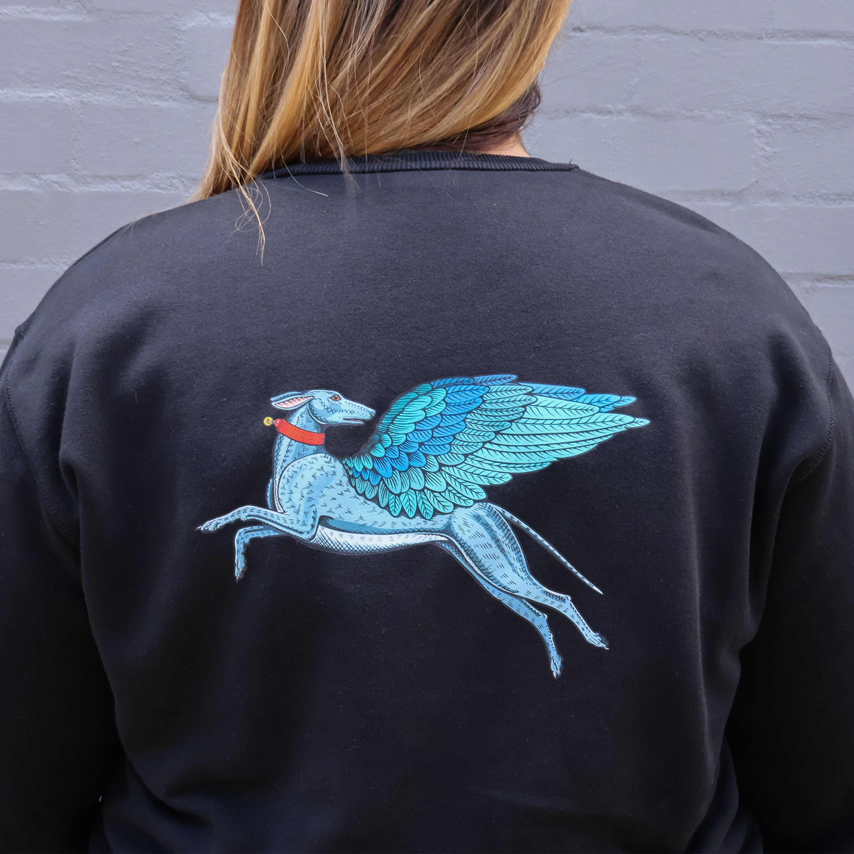 HUMAN Sweater: House of Hawks "Flying Hound" – houndtees