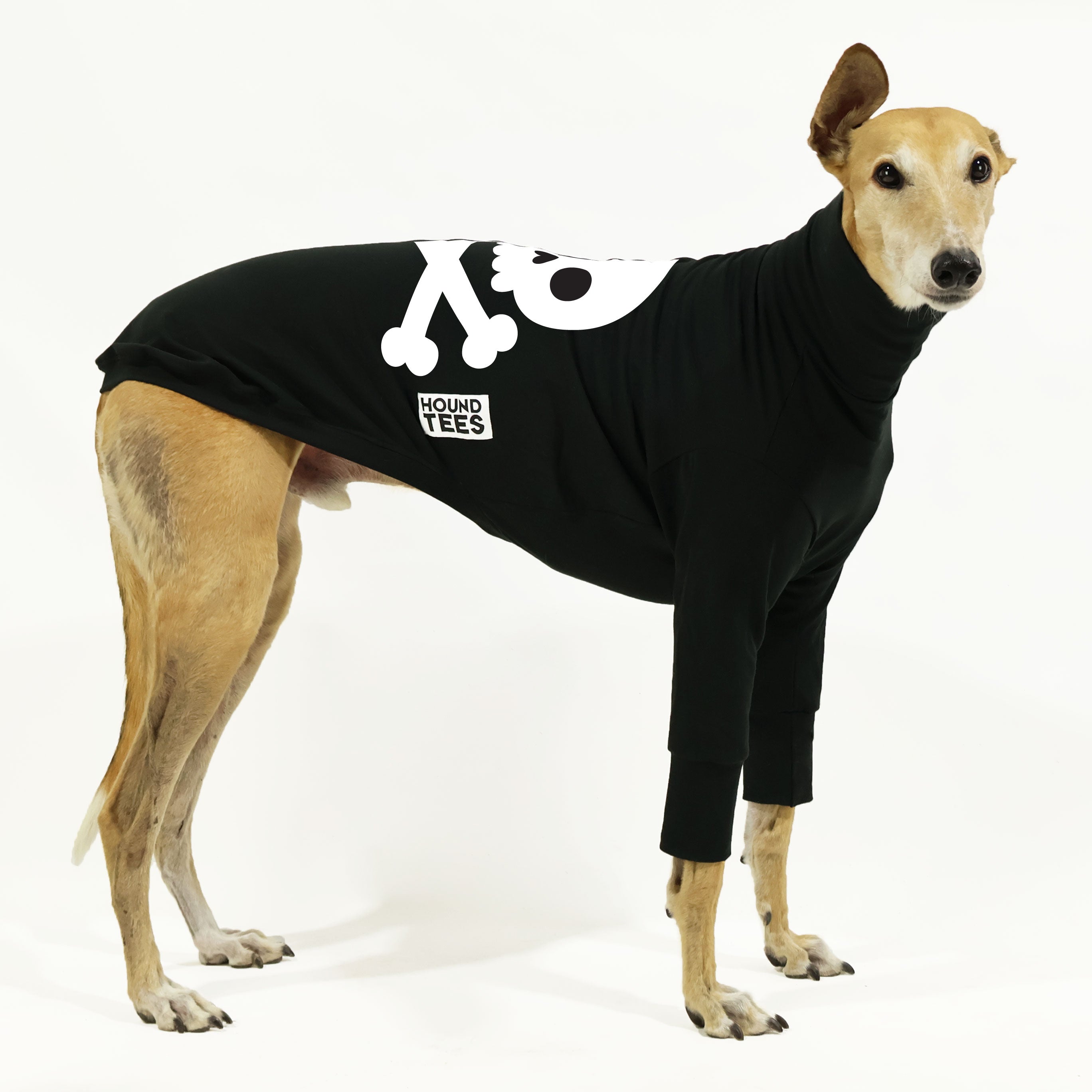 Greyhound Long Sleeve T-shirt - Skull | Hound-Tees – Hound-Tees®