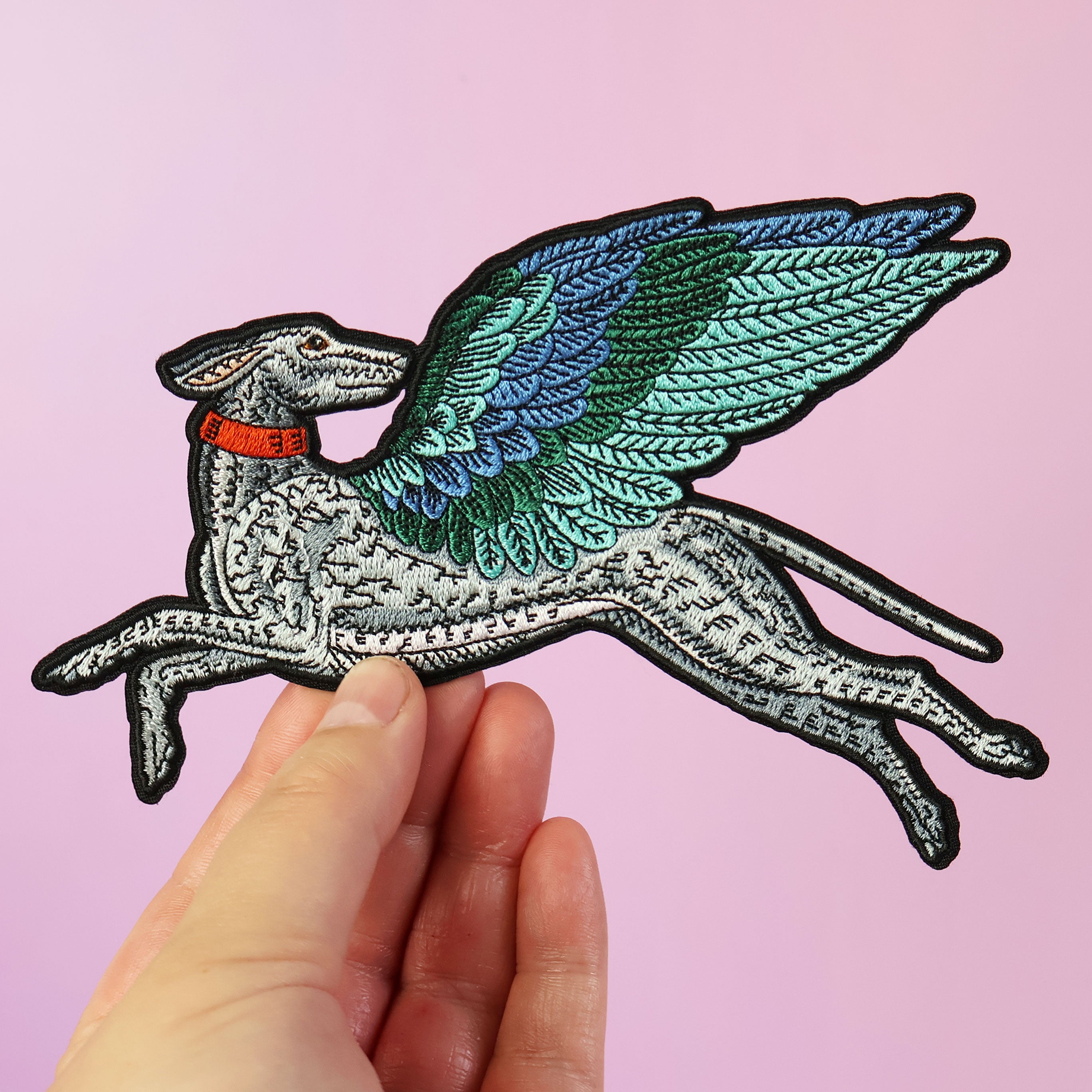House of Hawks "Teal Flying Hound" Fabric Patch – Hound-Tees®